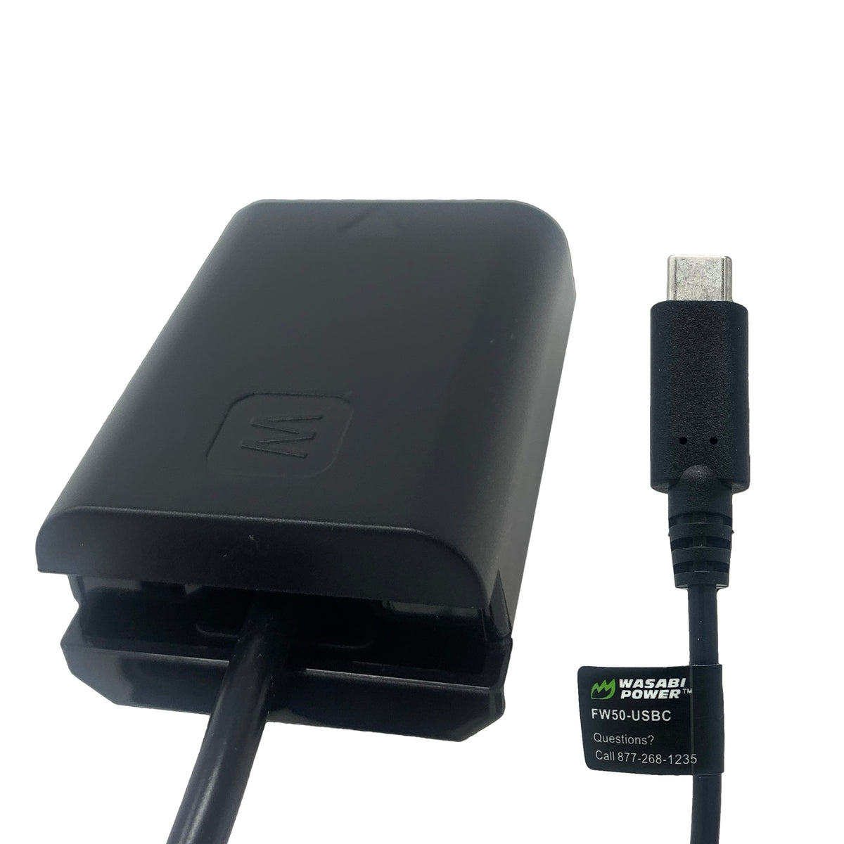 Sony NP-FW50 DC Coupler with USB-C Input by Wasabi Power