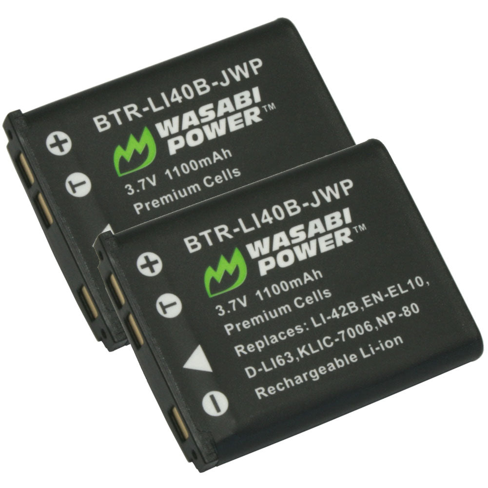 Fujifilm NP-45, NP-45A, NP-45B, NP-45S Battery (2-Pack) by Wasabi Powe ...