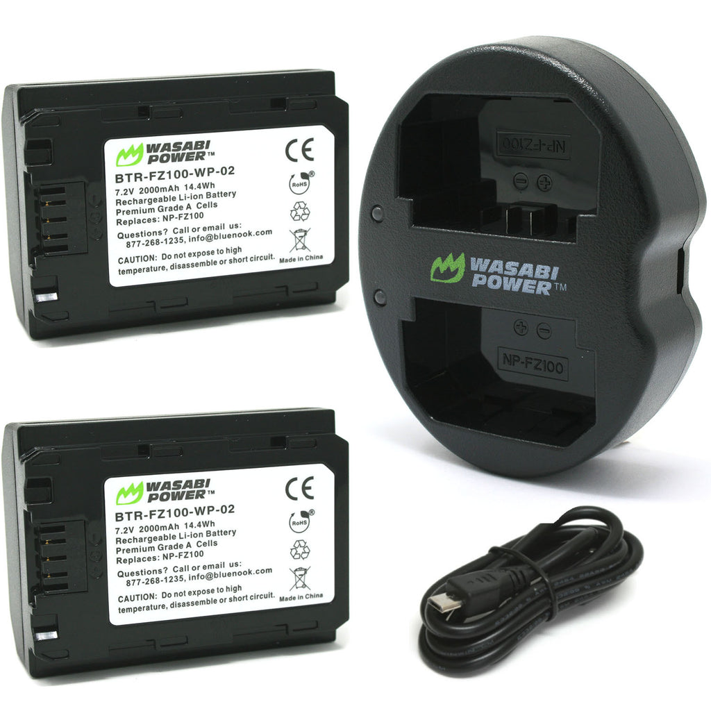 Np 45 A Fujifilm Battery Wasabi Power 2-Pack NP-FW50 Batteries & Dual ...